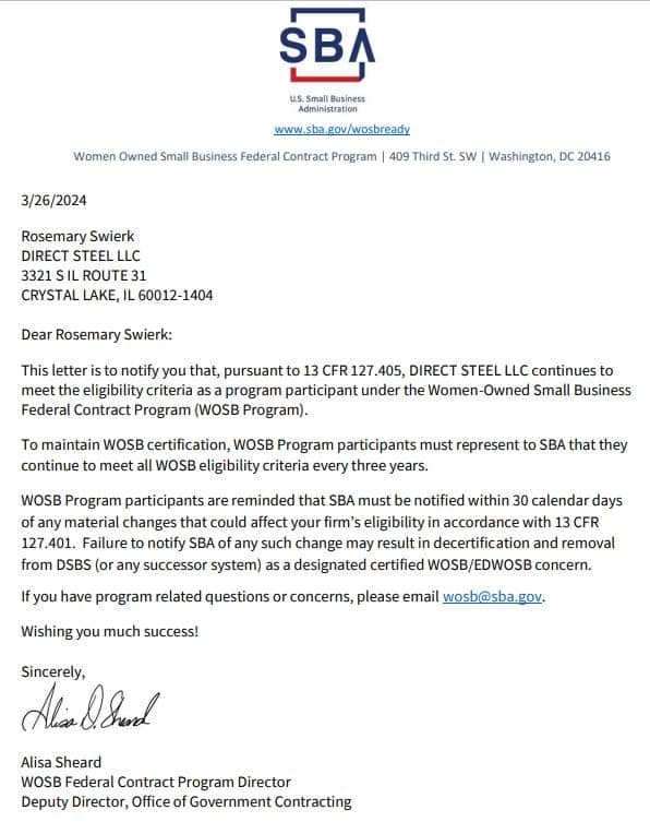 Awards & Recognitions - Direct Steel and Construction